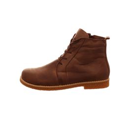 Esgano Damenschn&uuml;rrstiefel warm flach in Braun | Gr.: 39