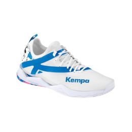 Kempa Hallen-Sport-Schuhe Wing Lite 2.0 W in weiß/fair blau | Gr.: 4,5