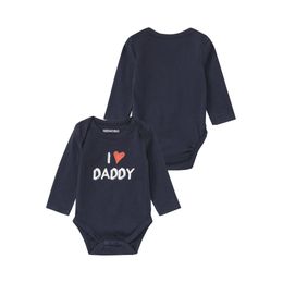 Kidsworld Langarmbody in marine/weiß | Gr.: 50/56