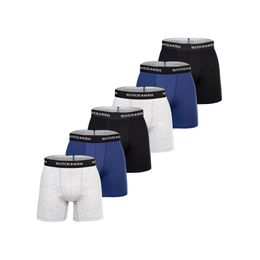 Scotch & Soda Scotch & Soda Boxershort 6er Pack in Schwarz/Blau/Grau | Gr.: S