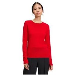 Strickpullover Betty Barclay "Damen Kaschmir-Pullover mit Rundhalsausschnitt", Damen, Gr. 46, rot, Strick, Obermaterial: 100% Kaschmir., Basic, gerade lang, Rundhals, Pullover, Strick