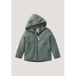 hessnatur Fleece-Jacke in fichtengr&uuml;n | Gr.: 74/80