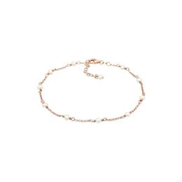 Elli Fu&szlig;schmuck 'Perle' Damen Gr&ouml;&szlig;e 22 rosegold / wei&szlig;