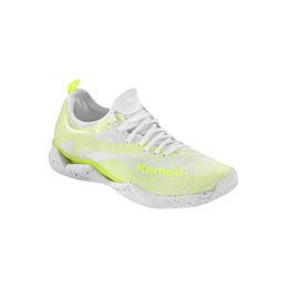 Kempa Hallen-Sport-Schuhe Wing Lite 2.0 W in wei&szlig;/fluo gelb | Gr.: 9,5