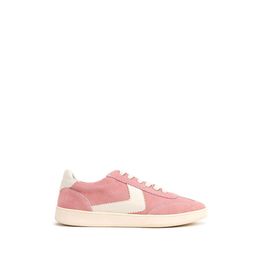 Wittchen Wildleder-Sneaker Mit Kontrastierenden Eins&auml;tzen Aus Kunstleder in Pink | Gr.: 36