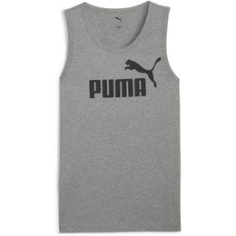 Puma Sportshirt "ESS No.1 Logo Tank" in Grau | Gr.: M