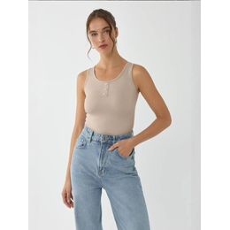 Hiccup Top female Beige size XL