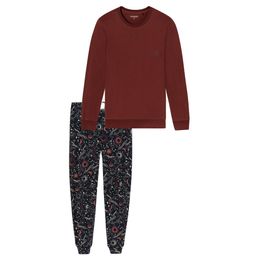 Schiesser Pyjama Family in burgund | Gr.: 48