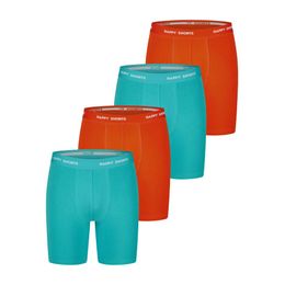 Happy Shorts Retro Boxer Neon Long in neon green/orange | Gr.: M
