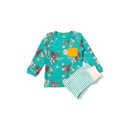 Little Green Radicals Bio-T-Shirt und Jogger-Set in Grün | Gr.: 2-3 Jahre