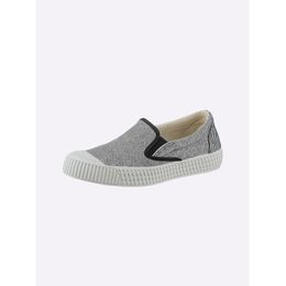 Heine Slipper in weiß-schwarz | Gr.: 38