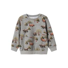 name it Sweatshirt Jungen Größe 116 grau / mischfarben