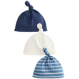 next M&uuml;tze Jungen Gr&ouml;&szlig;e 44/48 himmelblau / dunkelblau / wei&szlig;
