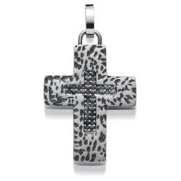 Adelia´s Kreuzanhänger ADELIA ́S "Herren Edelstahl Kreuz Anhänger", silber, Schmuckanhänger, Herren, Edelstahl, für Herren