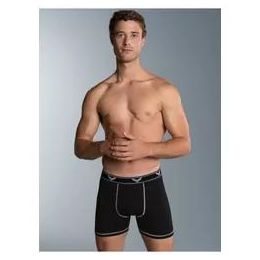 Boxer TRIGEMA "TRIGEMA Bequeme Pants mit Webgummibund", Herren, Gr. M, 1 Stk., schwarz, 95% Baumwolle, 5% Elastan, Unterhosen