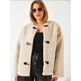 Bianco Lucci Mantel Damen Gr&ouml;&szlig;e M beige Wintermantel