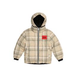 Hugo Jacke Jungen Gr&ouml;&szlig;e 116 beige / creme / t&uuml;rkis / dunkelgrau