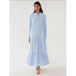Hiccup Kleid Damen Gr&ouml;&szlig;e 42 hellblau Winterkleid
