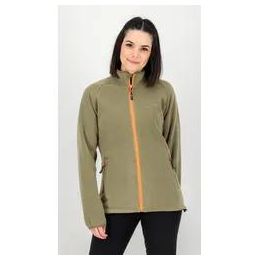 Fleecejacke DEPROC ACTIVE "WAWA BAY", Damen, Gr. 52 (XXL), gr&uuml;n (olive), 100% Polyester, gerader Abschluss, Jacken Fleecejacke, auch in gro&szlig;en Gr&ouml;&szlig;en erh&auml;ltlich
