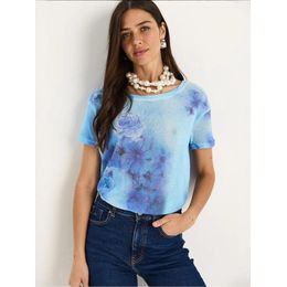 Bianco Lucci Shirt female Blue size L