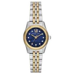 Quarzuhr Michael Kors "PETITE LEXINGTON", gold (edelstahlfarben, goldfarben), Armbanduhren, Damen, Armbanduhr, Damenuhr, Edelstahlarmband, analog, Glassteine