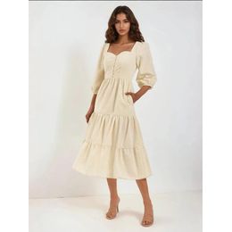 Hiccup Kleid Damen Größe 42 creme Winterkleid