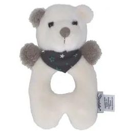 Greifling Sterntaler "Eisbär Elia", grau (weiß, grau), Greifspielzeug, KinderL:15cm, Polyester, mit Rassel, L:15cm
