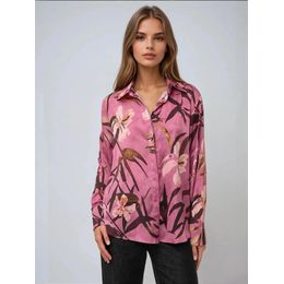 Hiccup Bluse Damen Gr&ouml;&szlig;e XXS braun / khaki / orchidee / ros&eacute;