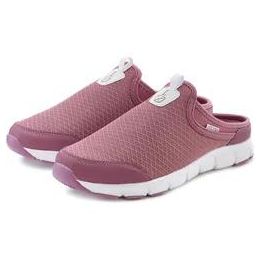 Sneaker Lascana "Slip-On-Sneaker", Damen, Gr. 36, lila (mauve), Obermaterial: 100% Textilmaterial. Decksohle: 100% Textilmaterial. Futter: 100% Textilmaterial. Laufsohle: 100% Synthetik, unifarben, Basic, Schuhe Sneaker, Halbschuh, Freizeitschuh, Sabot, Clogs aus leichtem Mesh-Material