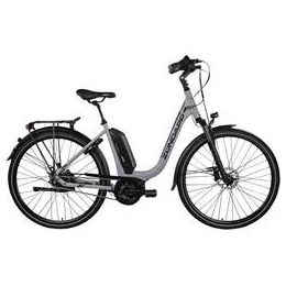Zündapp E-Bike ZÜNDAPP "X300" Gr. 51, silber (silber, lila, schwarz), Elektrofahrräder, 51cm, 27,5 Zoll (69,85cm), Pedelec, Elektrofahrrad für Damen u. Herren