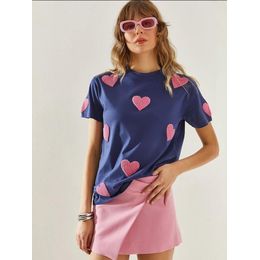 Bianco Lucci Shirt female Blue size S