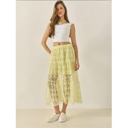 Bianco Lucci Skirt female Yellow size L