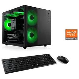 CSL PC "Cube V24219", schwarz, Microsoft Windows 11 Home (64 Bit), 32 GB RAM 1.000 GB SSD, Desktop-PCs, PC