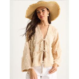 Bianco Lucci Kimono female Beige size M