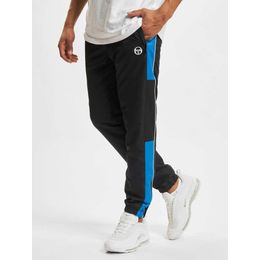 Sergio Tacchini Sporthose 'Abita' Herren Größe S blau / schwarz / weiß