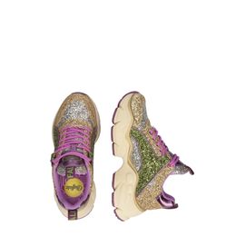 Buffalo Sneaker Damen Gr&ouml;&szlig;e 37 gold / gr&uuml;n / orchidee / silber