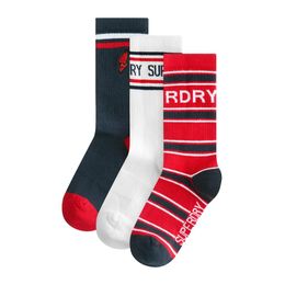 Superdry Socken Mädchen Größe 23/26 dunkelblau / knallrot / weiß