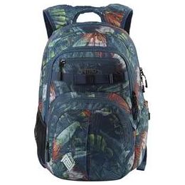 Schulrucksack Nitro "Chase", Gr. B/H/T: 37cm x 51cm x 23cm, bunt (tropical), Polyester, Rucksäcke, Alltagsrucksack, Rucksack für Freizeit, Schule, Arbeit und Reise