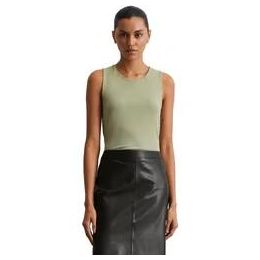 Marc O'Polo T-Shirt MARC O'POLO "mit TENCELTM Lyocell", Damen, Gr. S, smooth sage, Obermaterial: 66% Lyocell, 32% Baumwolle, 2% Elasthan, unifarben, slim fit, Rundhals, Shirts