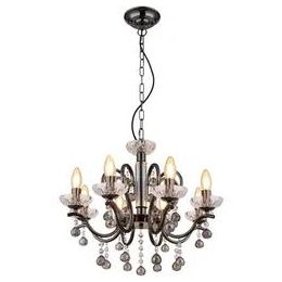 Globo LIGHTING Hängeleuchte "CAMILA", schwarz, chrom, Leuchten, Hängelampe/Pendelleuchte/Esszimmer/Wohnzimmer/Esstisch