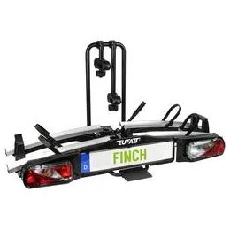 Kupplungsfahrradträger Eufab "Fahrradträger FINCH für 2 Fahrräder", silber (silberfarben), B:122cm H:57cm T:88cm, Fahrradträger