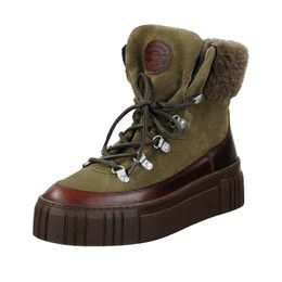 Gant Schnürstiefelette Damen Größe 40 braun / oliv Winterschuhe