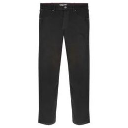 Regular-fit-Jeans Wrangler "Authentic Regular", Herren, Gr. 38, Länge 30, schwarz (schwarz rinse), Denim/Jeans, Obermaterial: 98% Baumwolle, 2% Elasthan, regular fit lang, Jeans