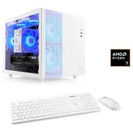 CSL PC "Cube V24233", wei&szlig;, Microsoft Windows 11 Home (64 Bit), 32 GB RAM 1.000 GB SSD, Desktop-PCs, PC