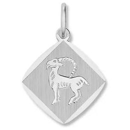 Sternzeichenanh&auml;nger ONE ELEMENT "Sternzeichen Anh&auml;nger aus 925 Silber", silber, Schmuckanh&auml;nger, Damen, Steinbock, Steinbock, Silber 925 (Sterlingsilber), Symbol mit Herz &ndash; ein feines Geschenk f&uuml;r viele Anl&auml;sse