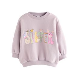 next Sweatshirt M&auml;dchen Gr&ouml;&szlig;e 110 gelb / hellgr&uuml;n / pastelllila / rosa