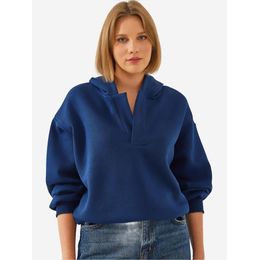 Bianco Lucci Sweatshirt female Blue size S