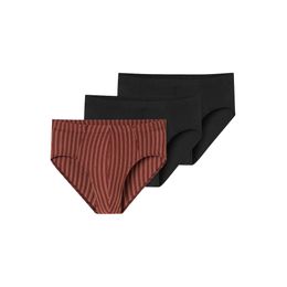 Schiesser Slip ' 95/5 Essentials ' Herren Gr&ouml;&szlig;e S rostbraun / schwarz