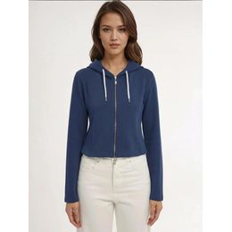 Hiccup Zip-Up Hoodie female Blue size XL