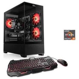 CSL Gaming-PC "AeroVision V24285", schwarz, Microsoft Windows 11 Home (64 Bit), 32 GB RAM 1.000 GB SSD, Desktop-PCs